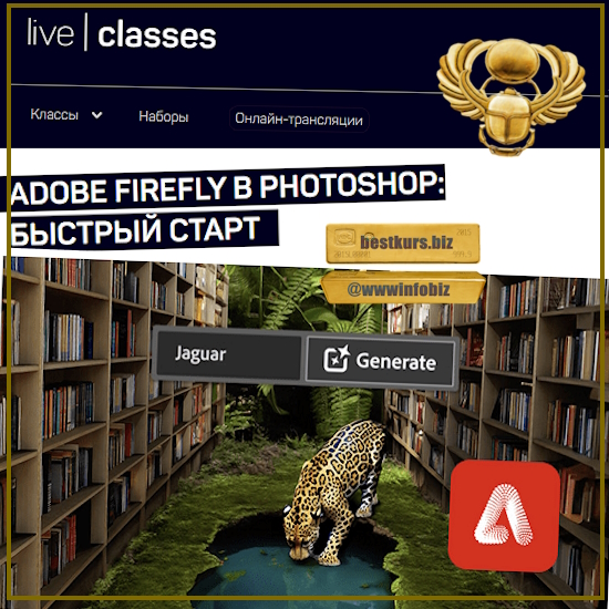 Adobe Firefly в Photoshop: быстрый старт - Антон Мартынов (2023) liveclasses